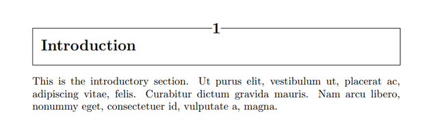 Document Sectioning - TexReady Documentation