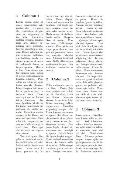 Page Layout - TexReady Documentation